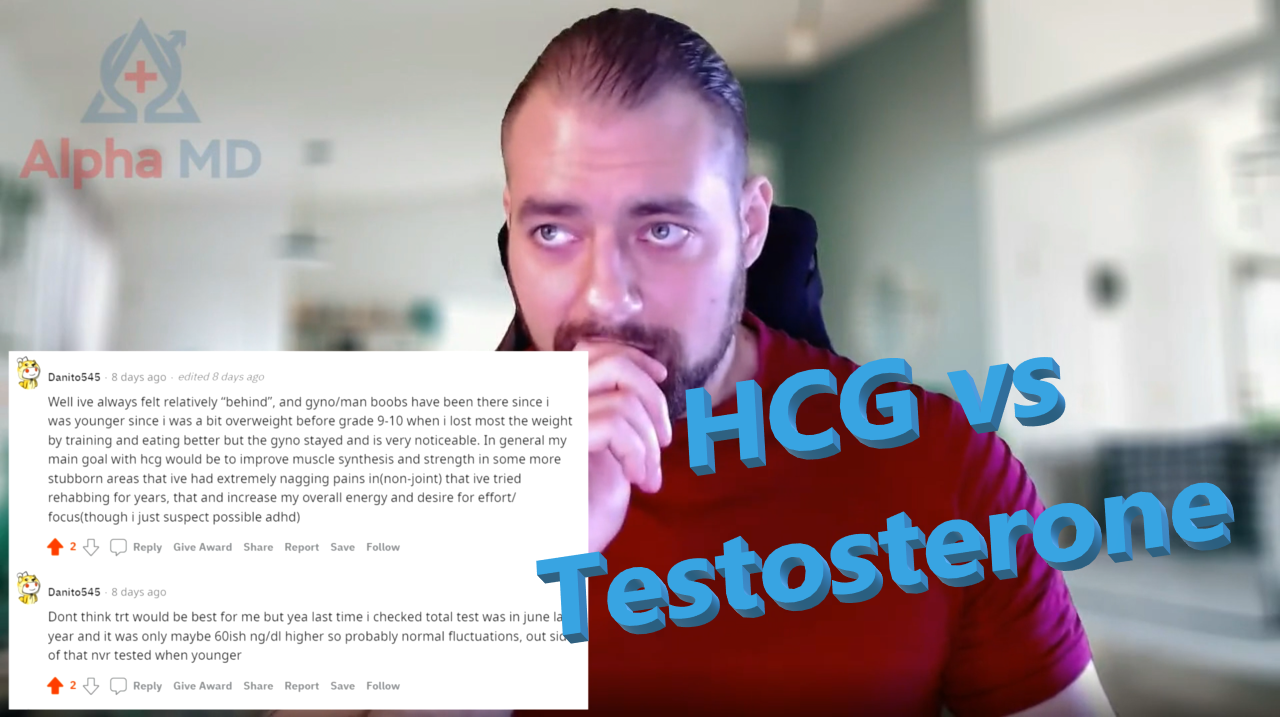 HCG vs Testosterone - Reddit AMA #2, Part 2 | Alpha MD