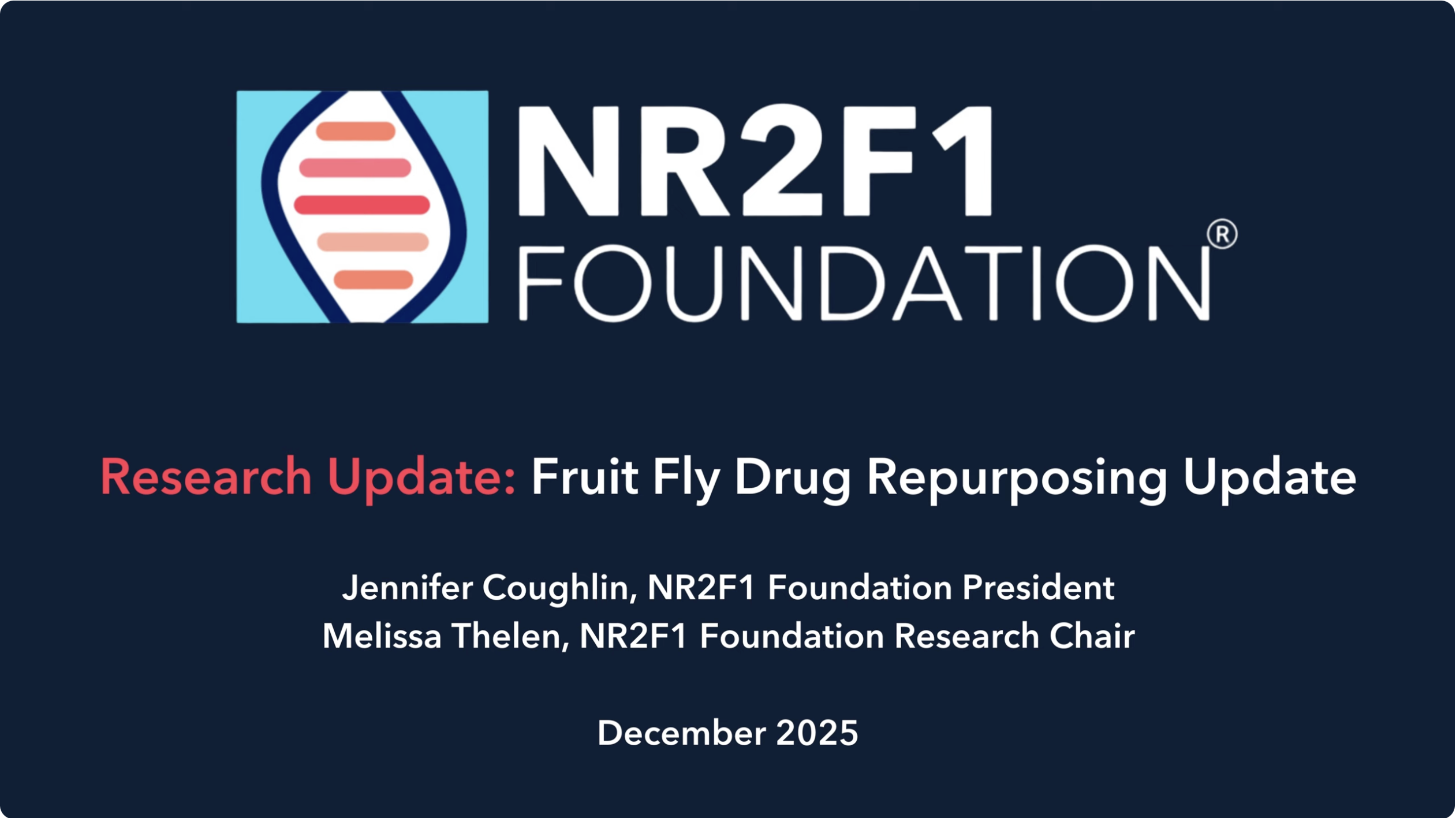 Want to know the latest on the Fruit Fly Drug Repurposing project?