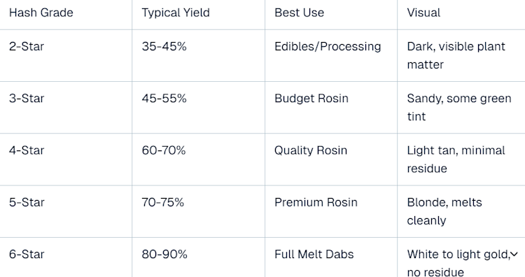 How Bubble Hash Becomes Rosin with 60-90% THC and Full Terpene Profiles