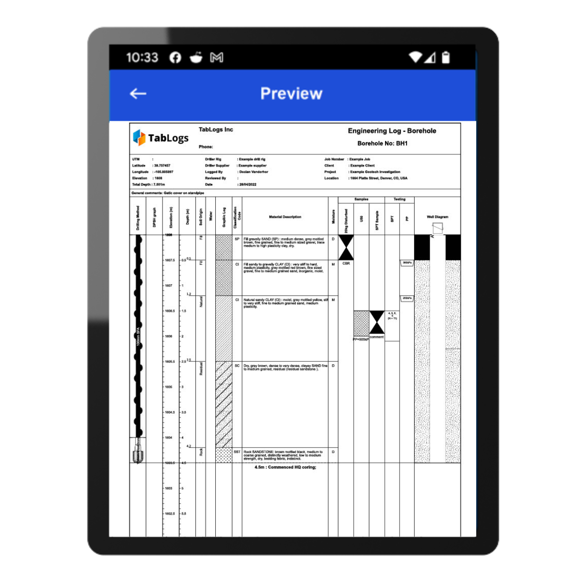 TabLogs | Geotechnical Data Collection, Reporting & Management