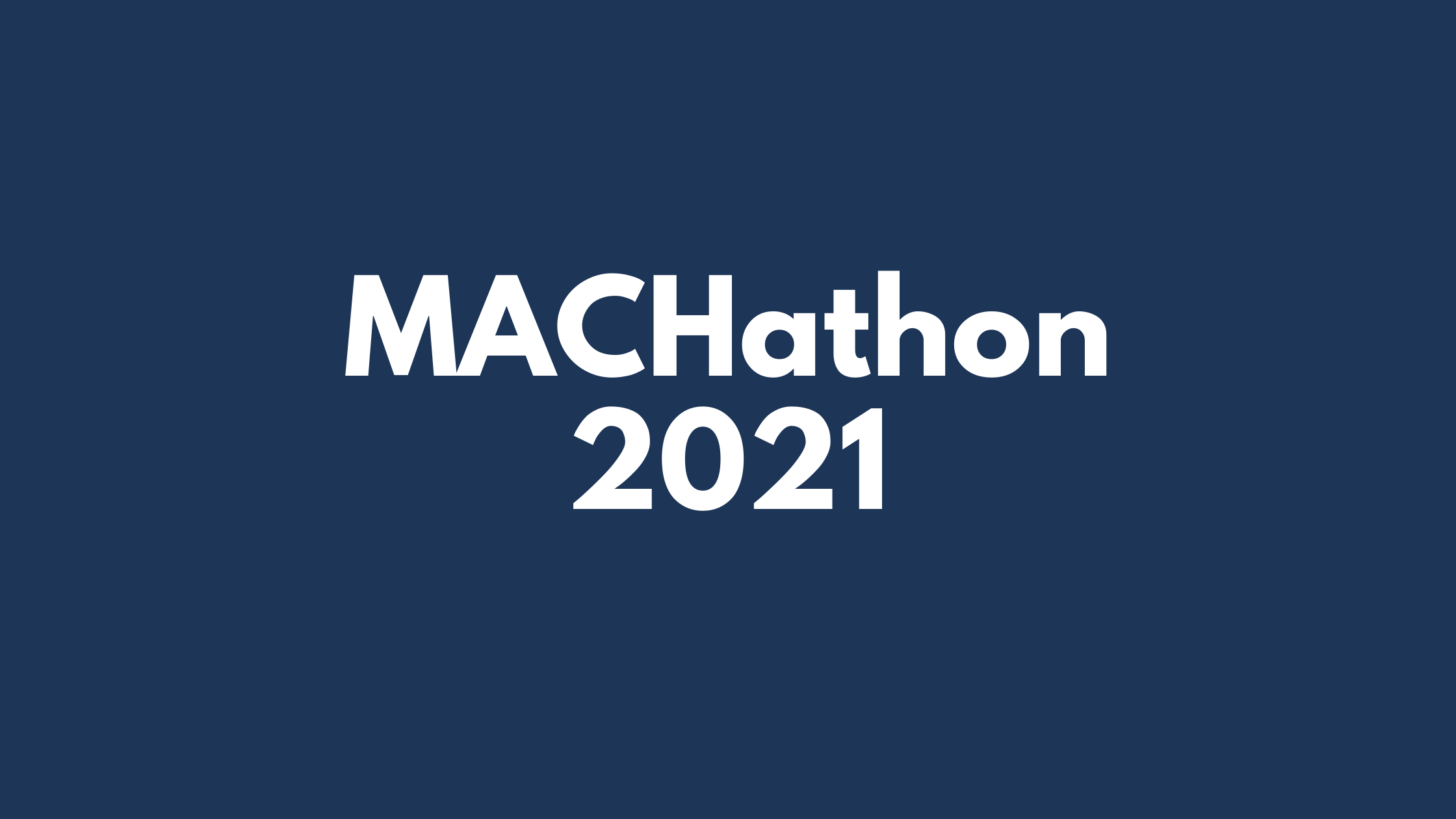 Uniform in the MACH Alliance MACHathon 2021