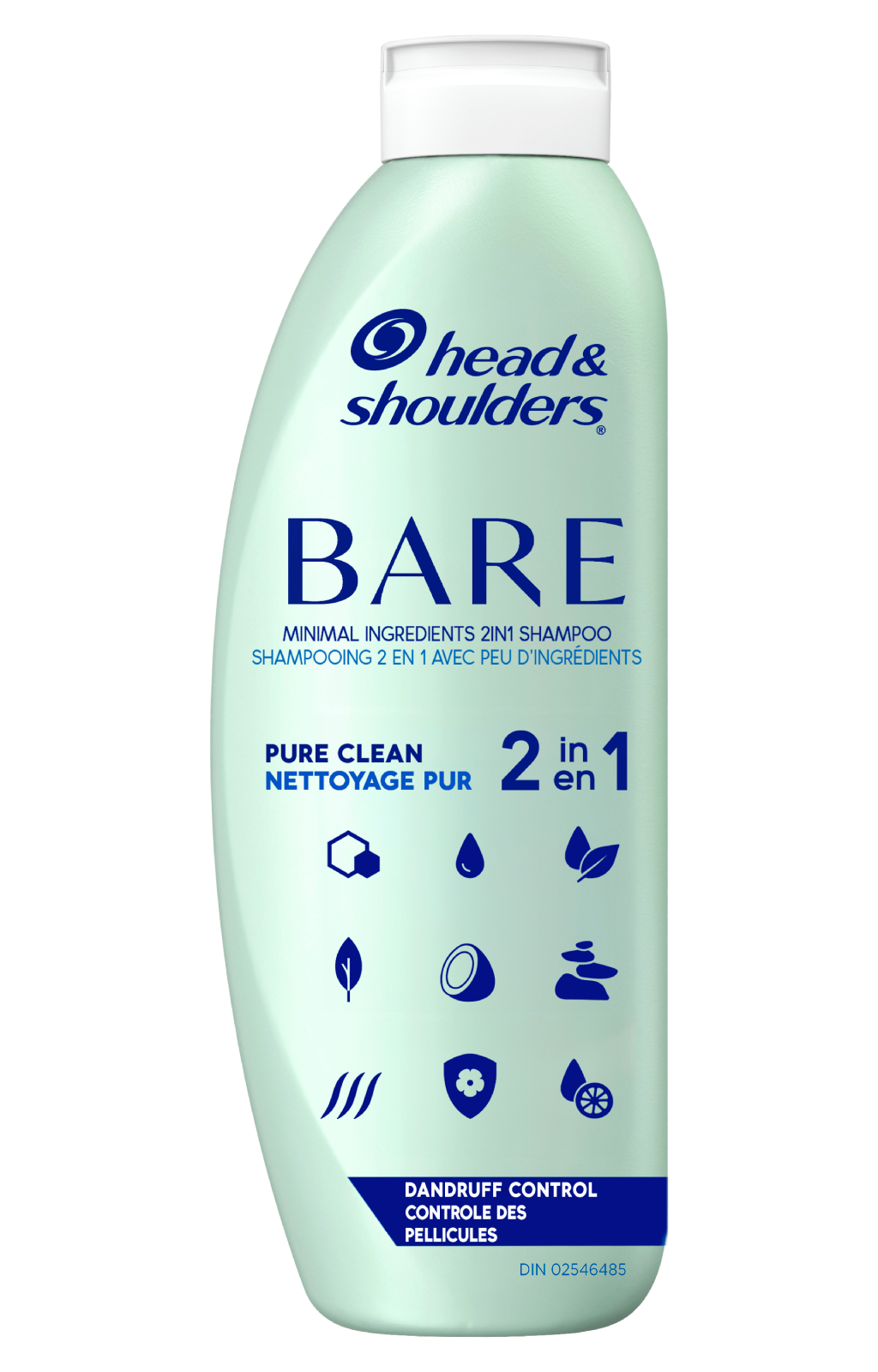 BARE Pure Clean 2in1 Dandruff Shampoo and Conditioner, Anti-Dandruff ...