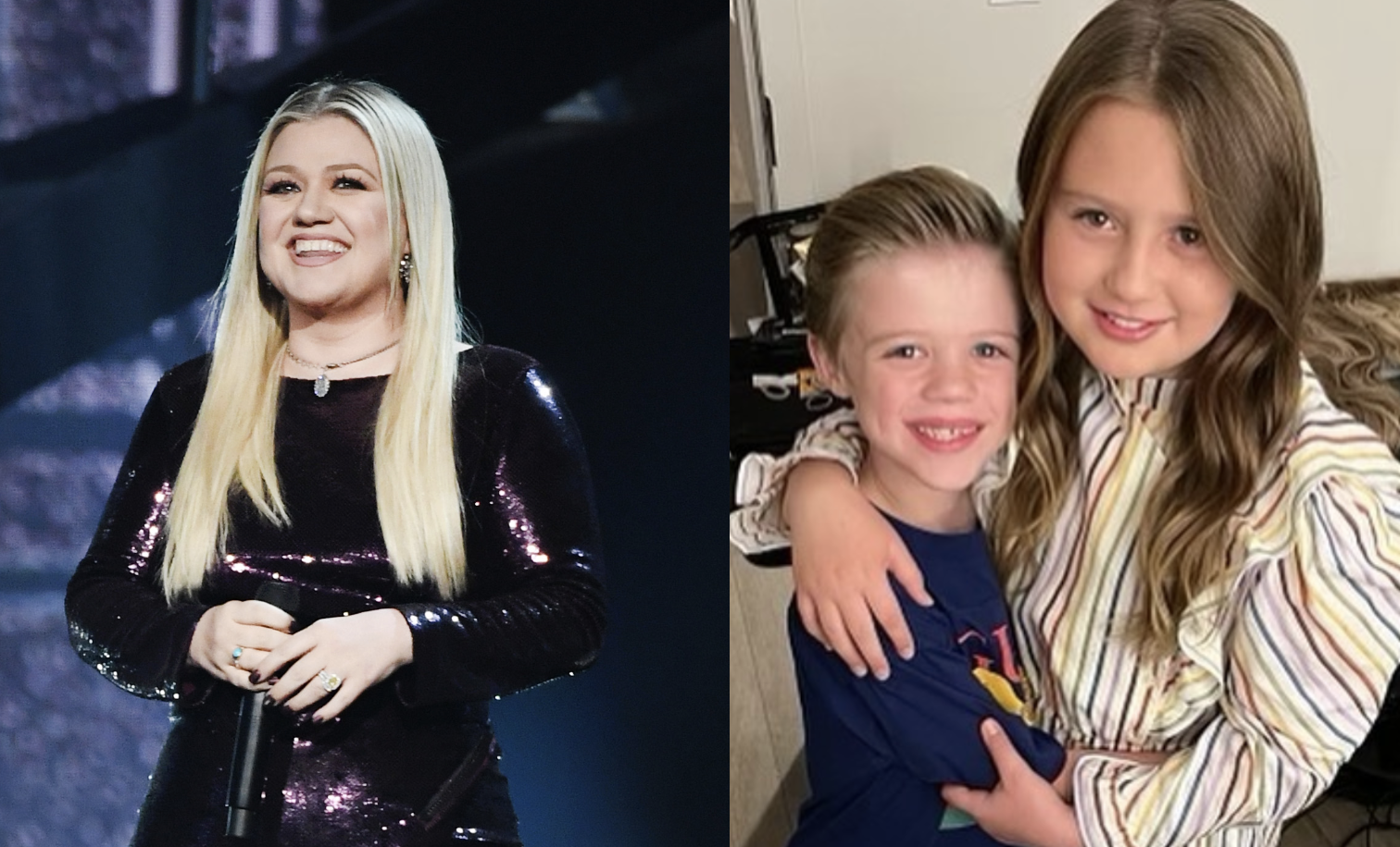Kelly Clarkson's Kids River Rose and Remington Join Her Onstage for ...