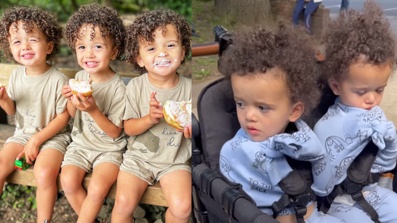 Mom of Triplets Catches Heat After Tying Sons’ Sleeves Together to Stop ...