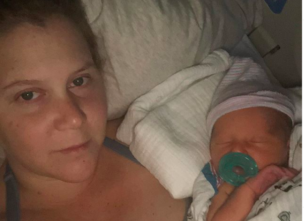 Amy Schumer Is Back to Work Two Weeks After Giving Birth and It’s None ...