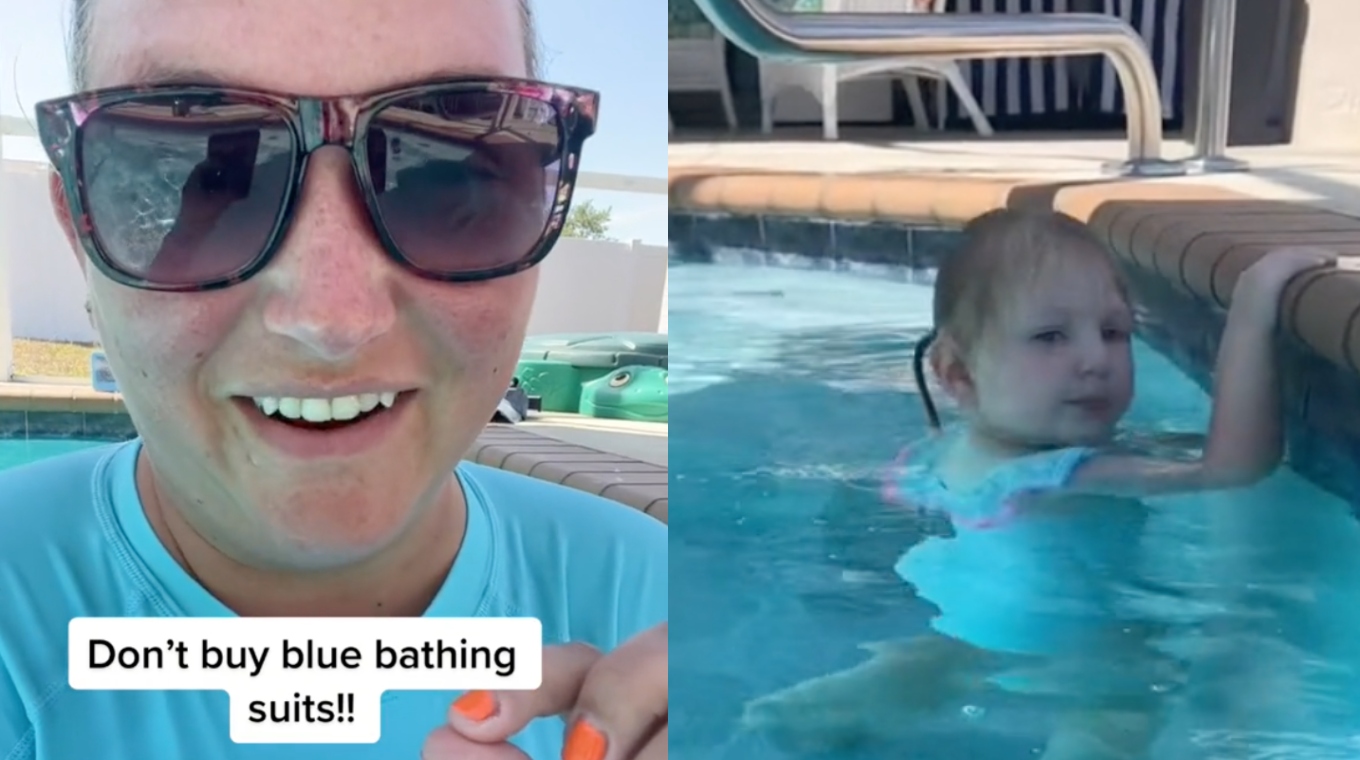 Swim Instructor Explains Why Kids Shouldn't Wear Blue Bathing Suits in ...