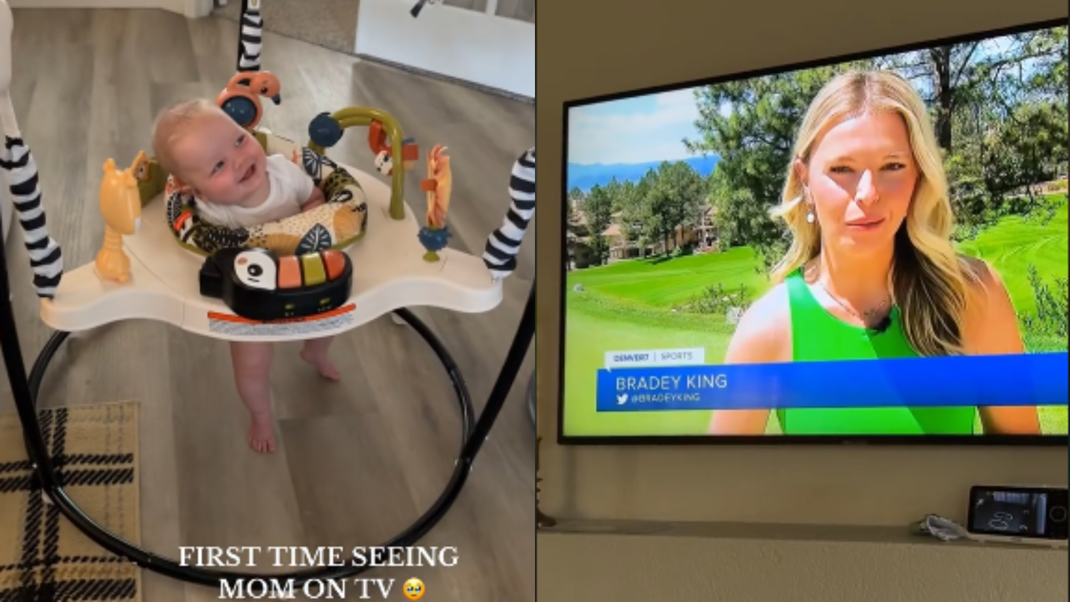 Adorable Baby Can't Stop Smiling When She Sees Her Reporter Mom on TV ...