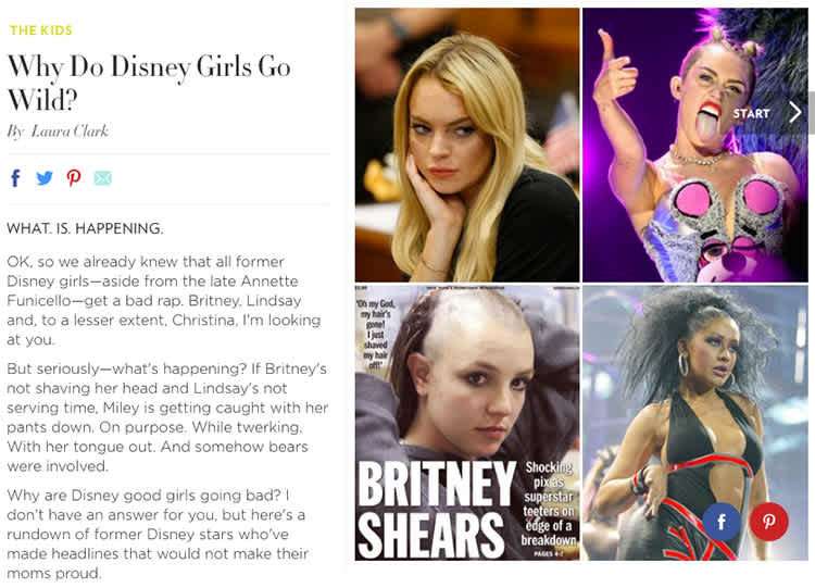 Disney Stars Gone Wild
