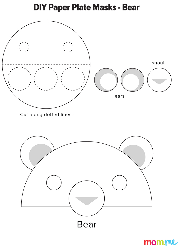 Dove Paper Plate Masks