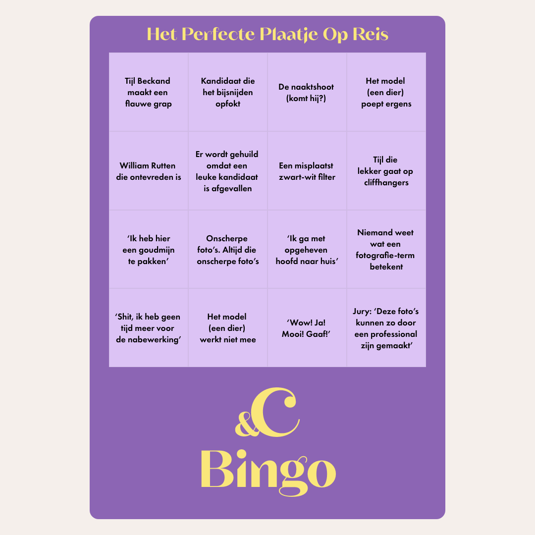 Wil je zien: met deze bingokaart wordt Het Perfecte Plaatje Op Reis nóg ...