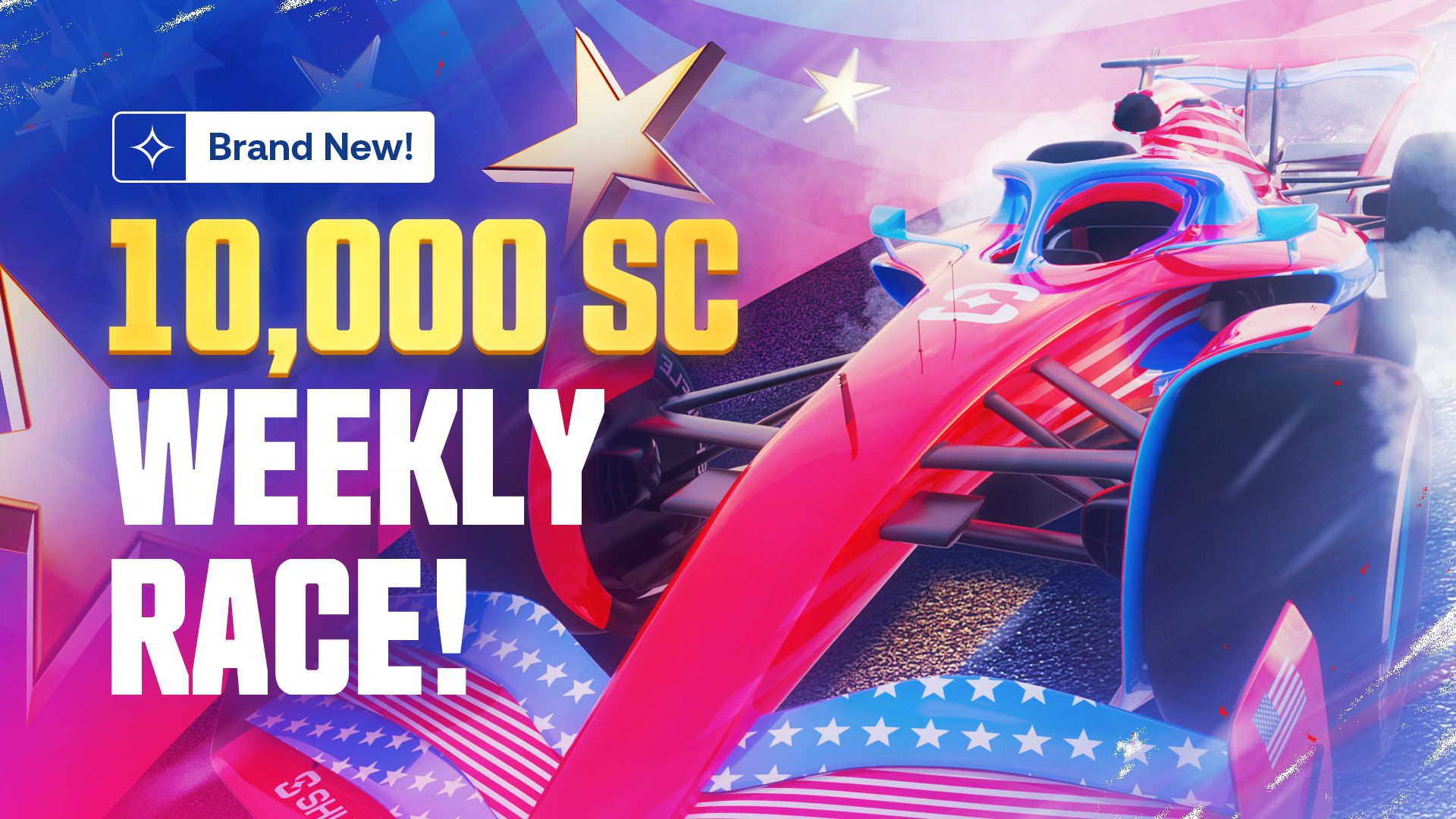 10,000 SC Weekly Race! | Promotion | Shuffle.us | The #1 Free to Play ...