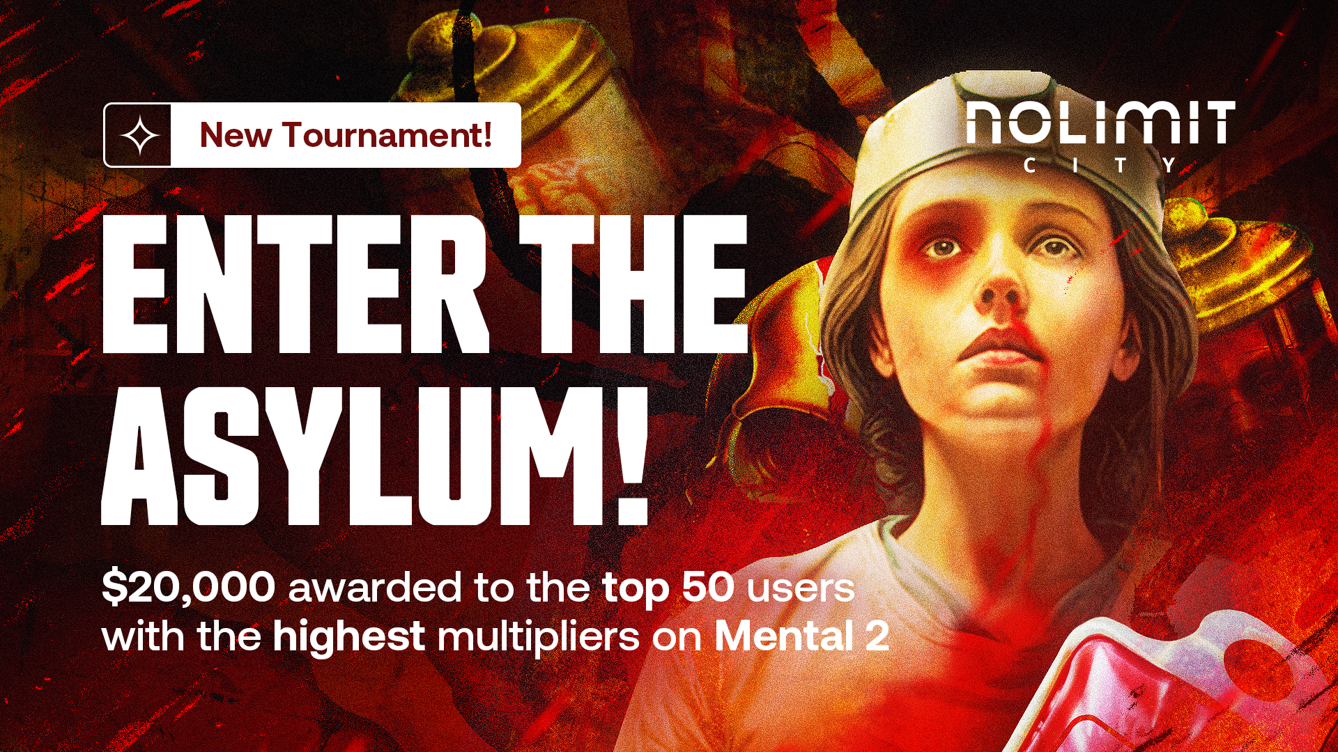 $20,000 - Enter The Asylum! | Promotion | Shuffle - VIP Crypto Casino