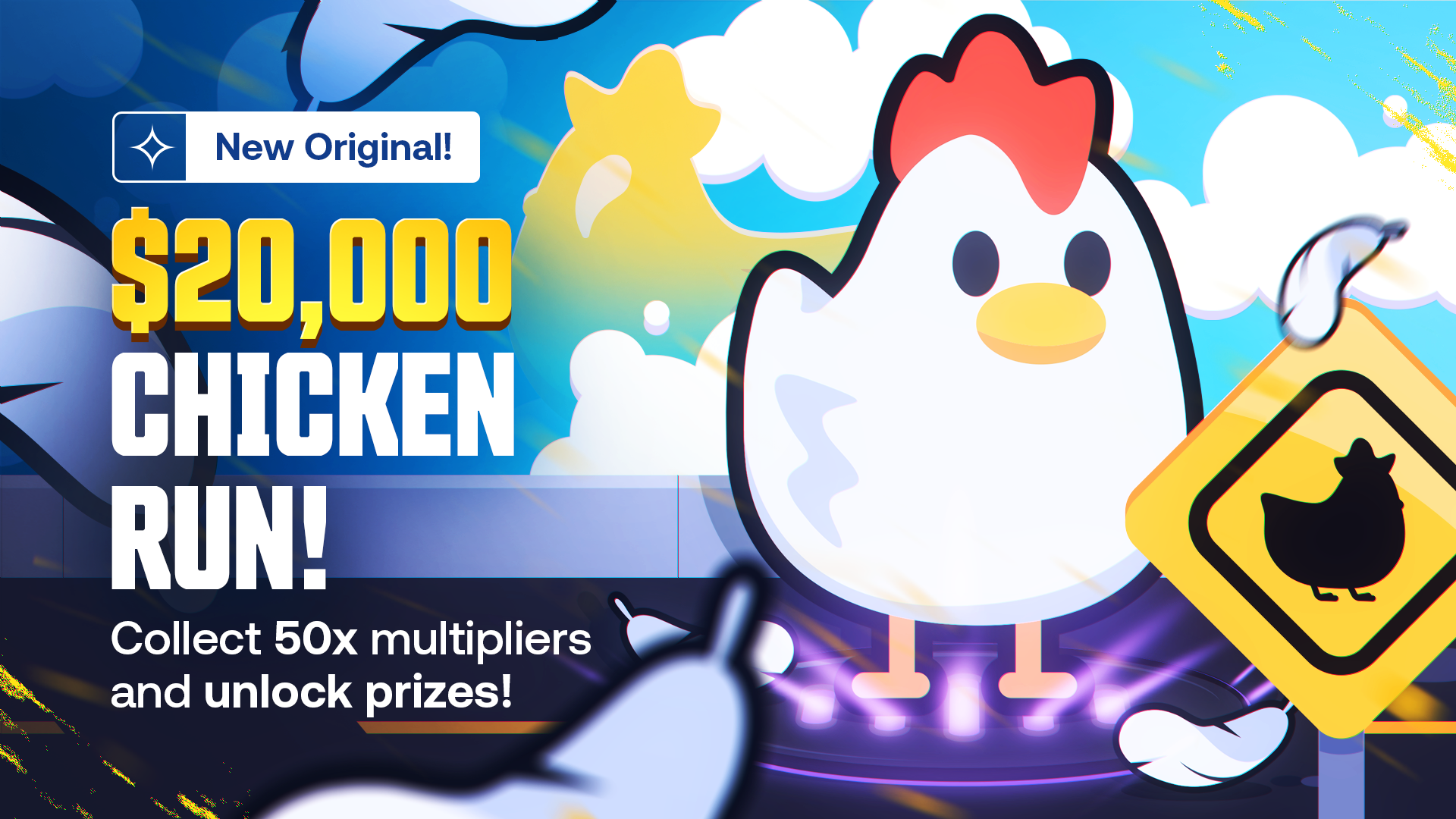 $20,000 - Chicken Run! | Promotion | Shuffle - VIP加密货币赌场