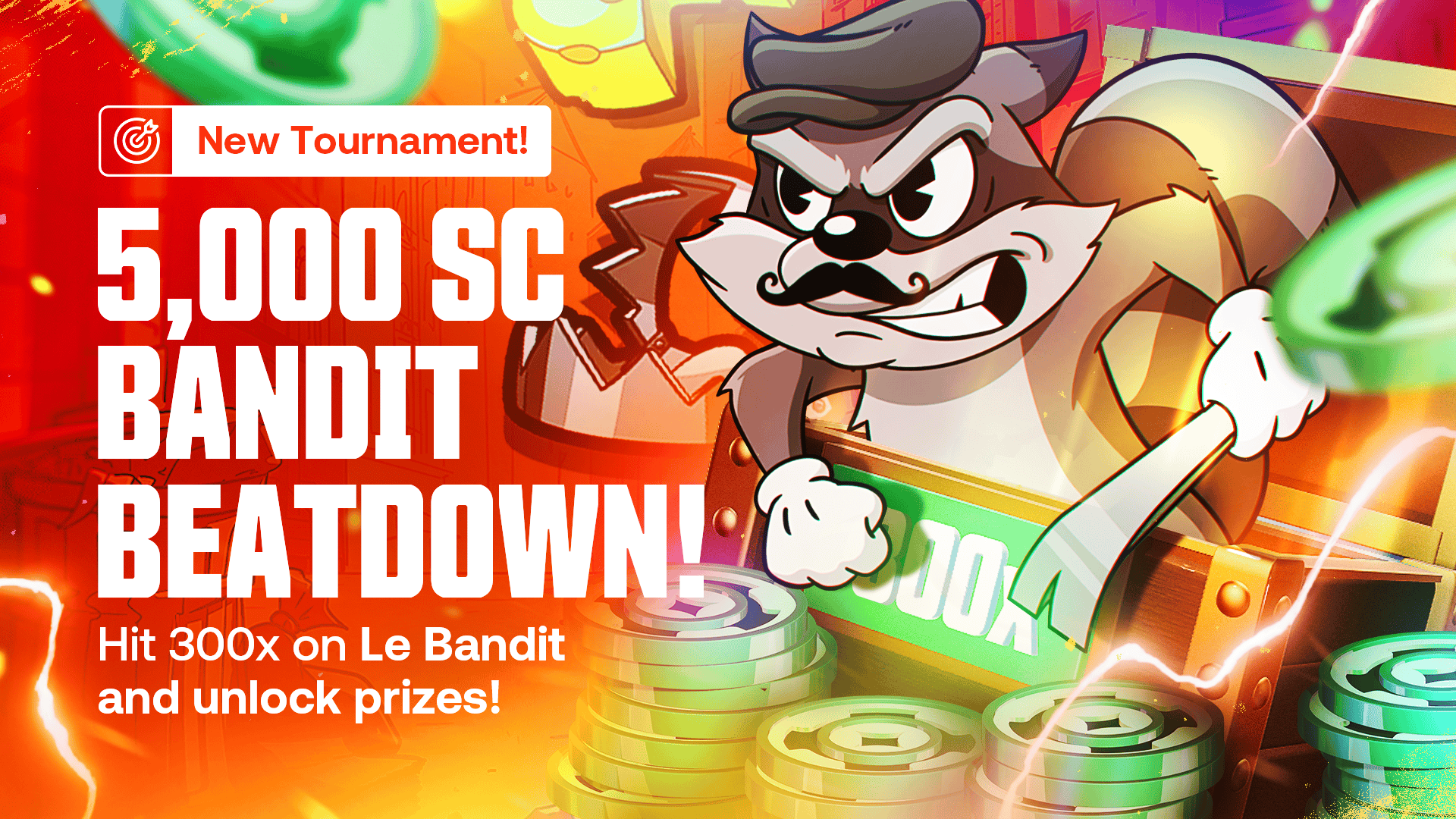 5,000 SC - Bandit Beatdown! | Promotion | Shuffle.us | The #1 Free to ...