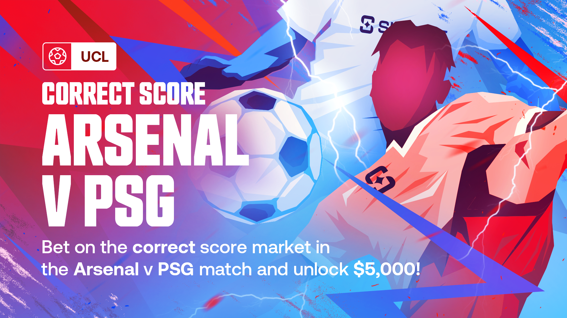 UCL: Correct Score - Arsenal vs PSG | Promotion | Shuffle - VIP Crypto ...