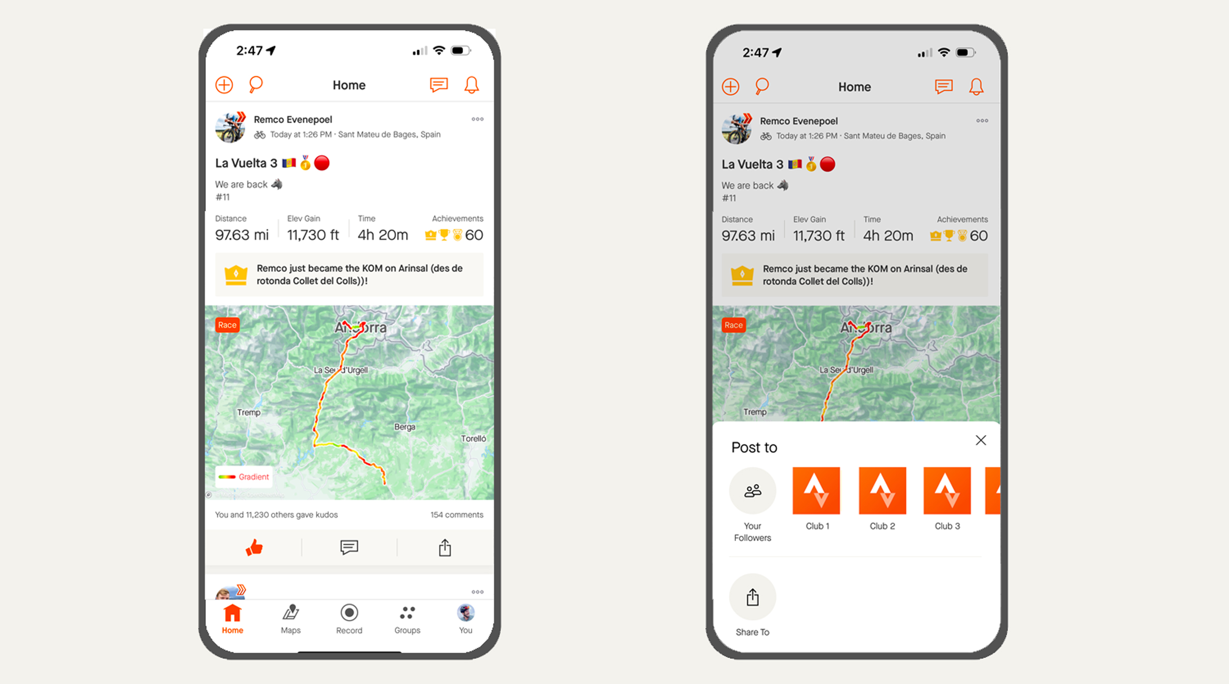 How to Share and Reshare Activities