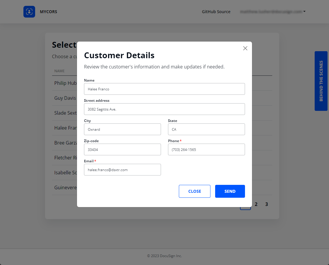 Discover Docusign single-page apps with our MyCORS sample app