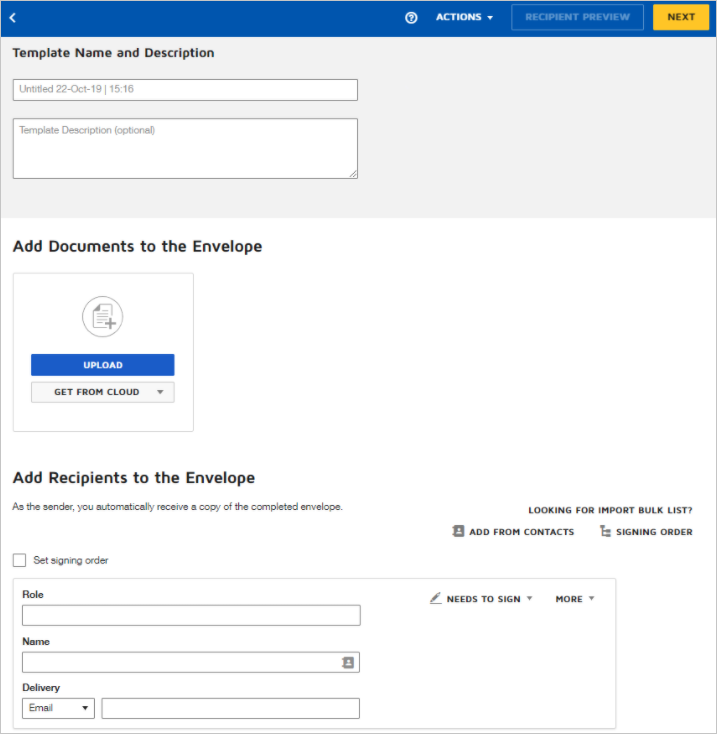 Create a Template for Commonly Used E-Signature Forms