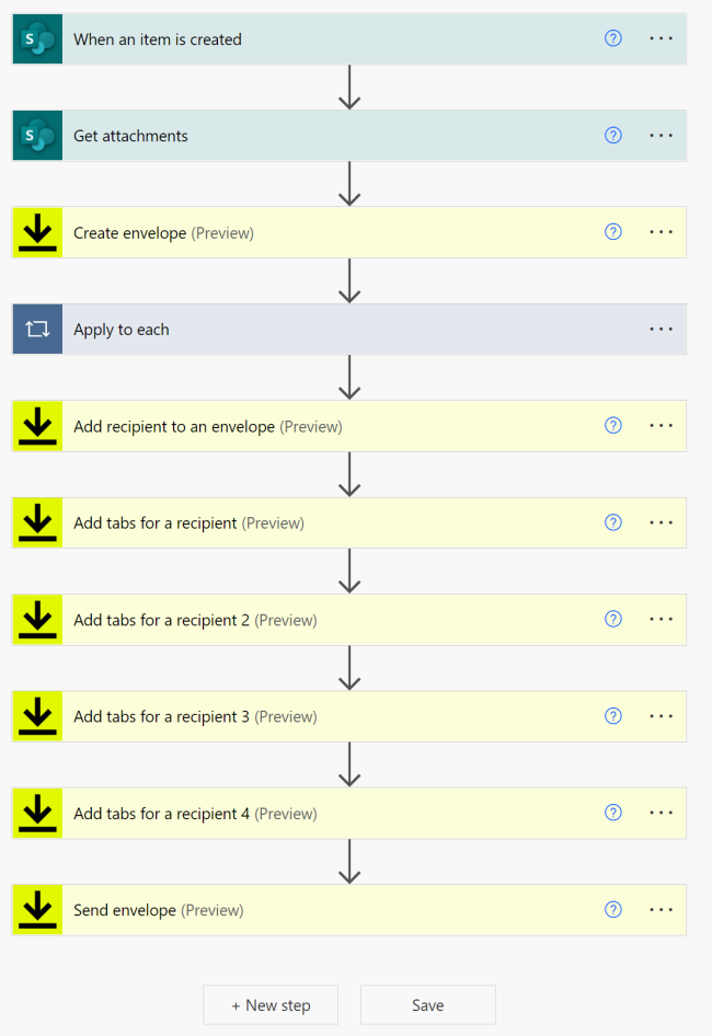 Expanding Power Automate Series: Send an envelope