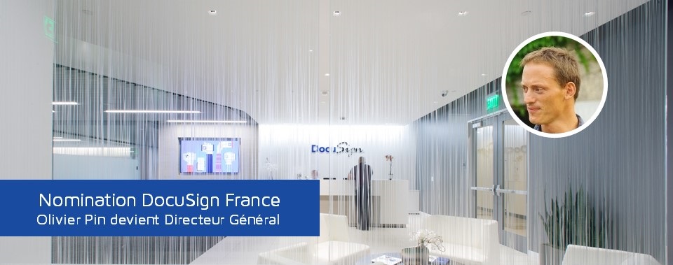 Olivier Pin est nommé directeur général de Docusign France