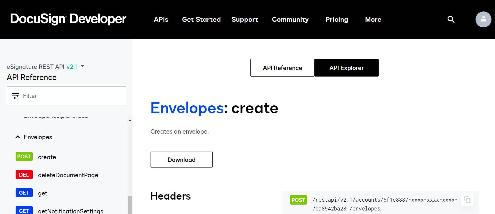 API Explorer gets new features