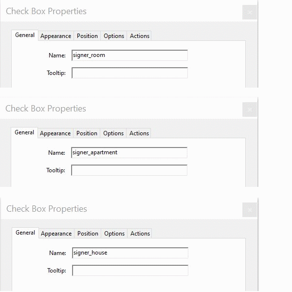 Converting PDF Form checkboxes: why you need tab groups