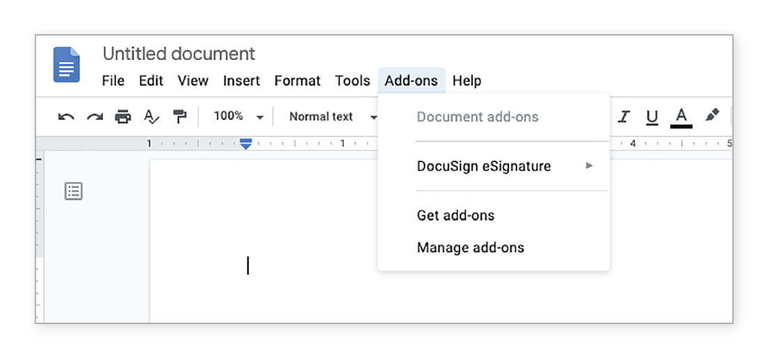 Ajouter une signature électronique dans un Google Doc
