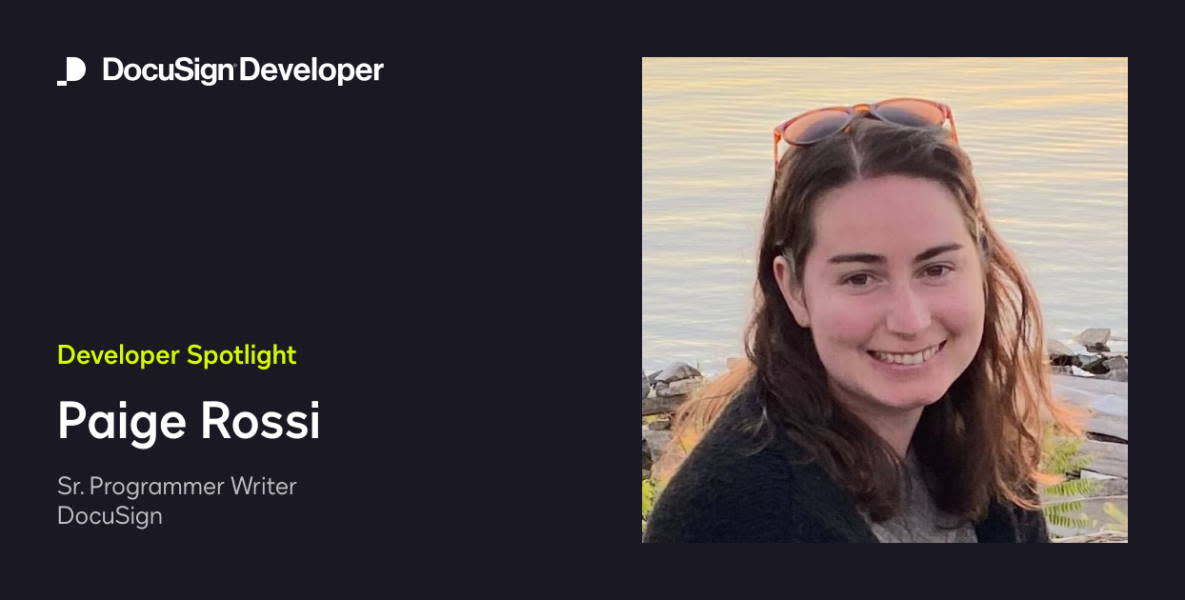 Developer Spotlight: Paige Rossi, Docusign