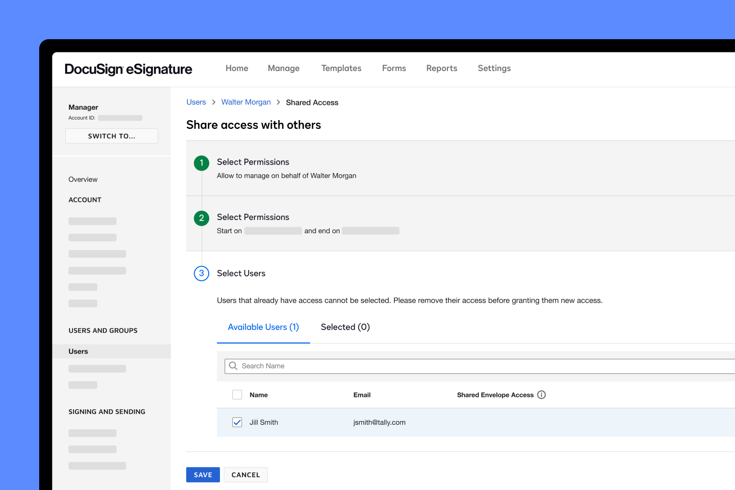 Shared Access for eSignature Keeps Your Business Moving