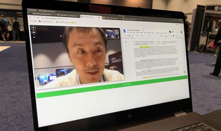 API World Hackathon 2019 – Live Video Signing and Docusign Click for React