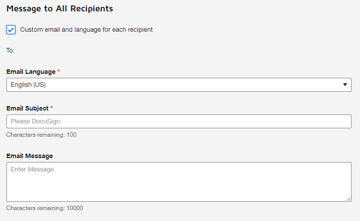 From the Trenches: Recipient email languages