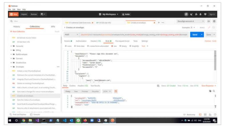 PostmanによるDocusign eSignature APIの呼び出し