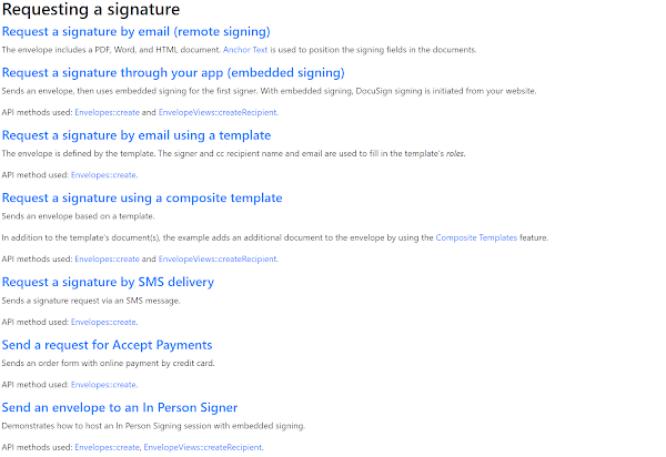 New code example: In Person Signer