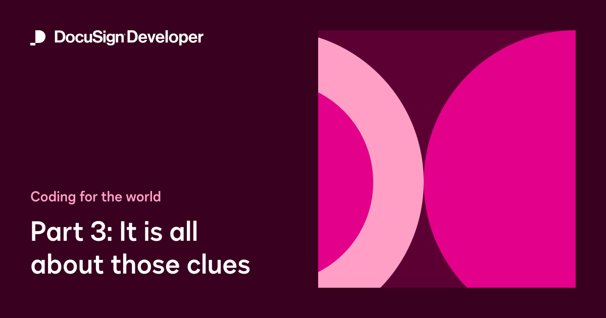 Coding for the world, part 3: It is all about those clues