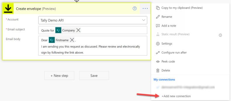 Expanding Power Automate Series: Send an envelope