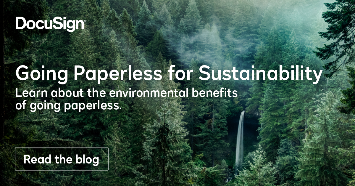 Going Paperless for Sustainability