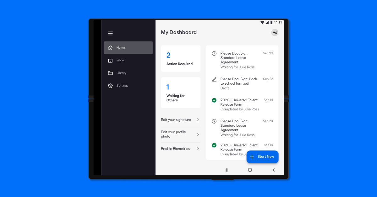 Docusign eSignature Mobile Updates: Improvements for Large Screens and More