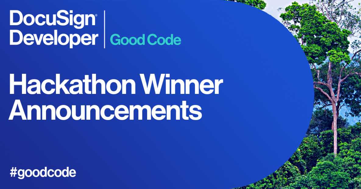 Good Code Hackathon: Winners Announcement