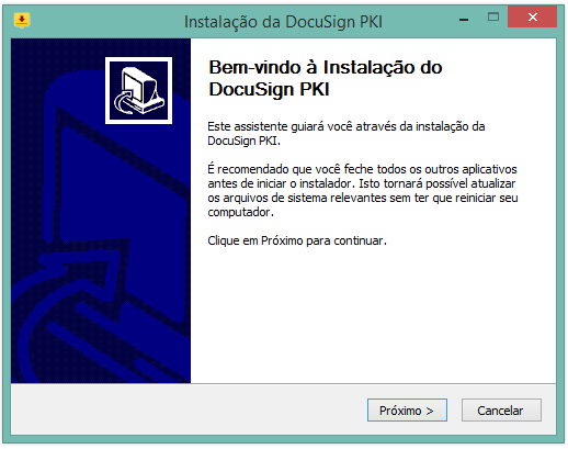 Como assinar envelopes dentro de Docusign com o Certificado Digital