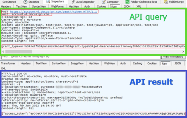 From the Trenches: Tracing Docusign transactions in Fiddler