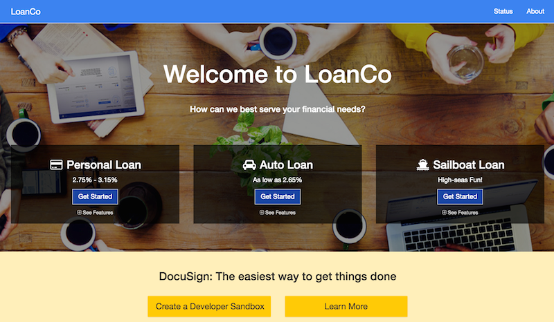 You’re approved: New LoanCo sample app now available