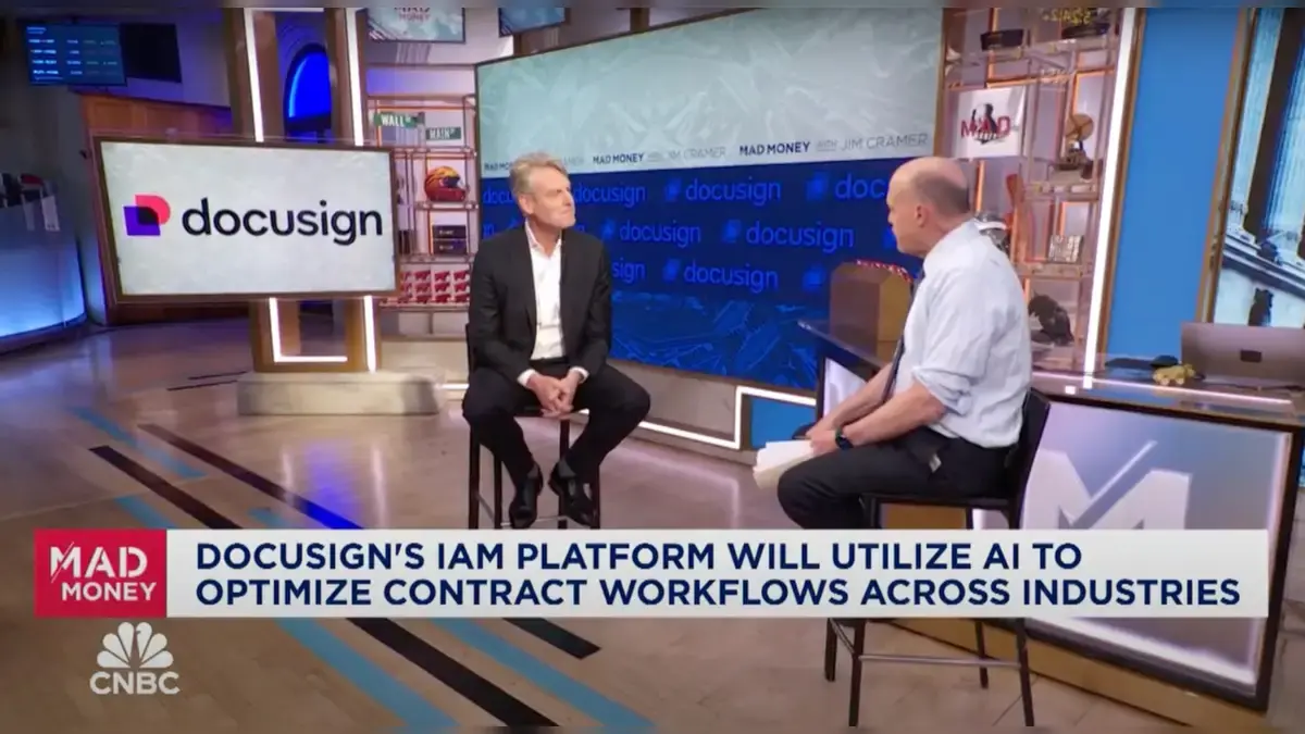 WATCH: Docusign CEO Allan Thygesen Unveils Intelligent Agreement Management on CNBC's Mad Money