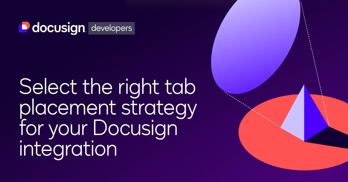 Select the right tab placement strategy for your Docusign integration