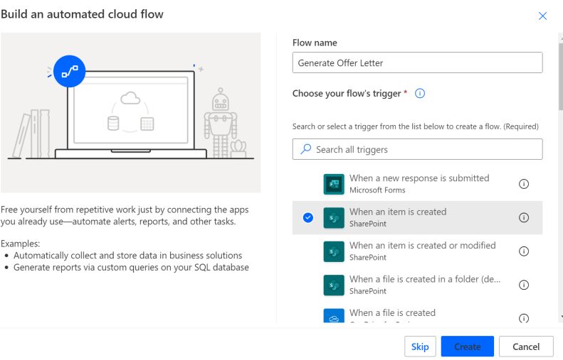 Expanding Power Automate Series: Document Generation
