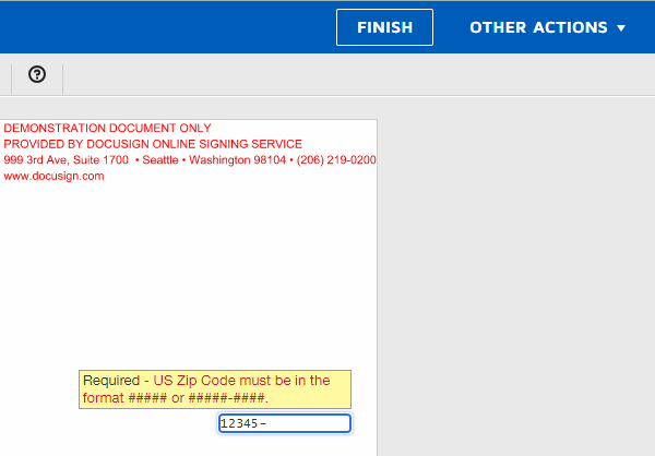 Common API Tasks🐈: Use regex validation in envelopes’ tabs