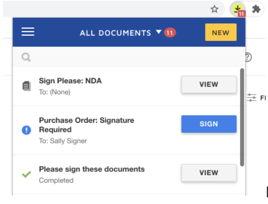How to Add an Electronic Signature using your Chrome Browser | Docusign
