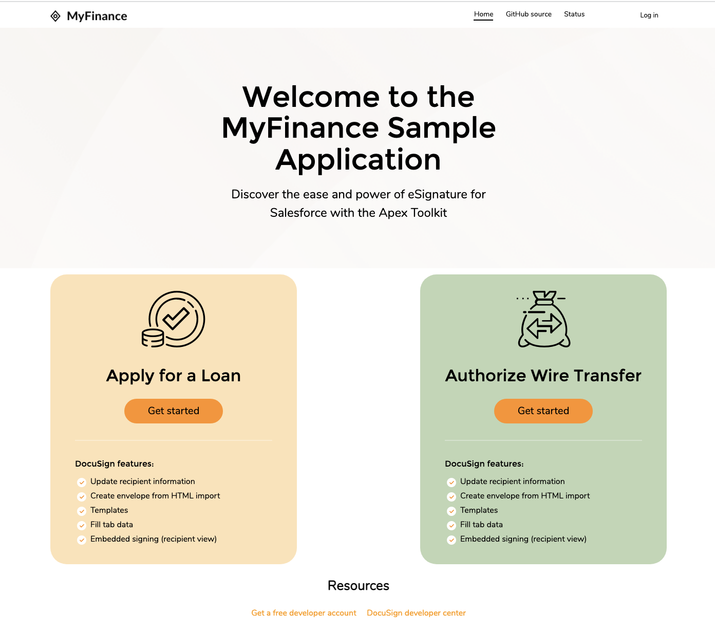Our first ever sample app using the Apex Toolkit: MyFinance