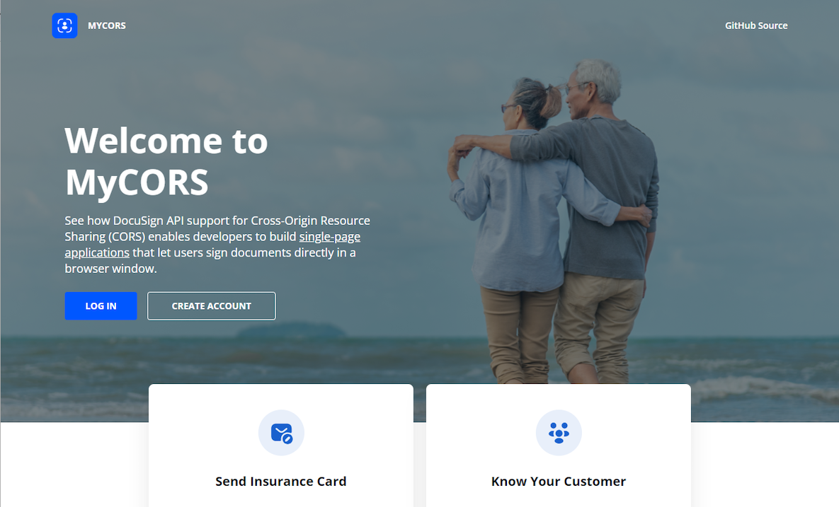 Discover Docusign single-page apps with our MyCORS sample app