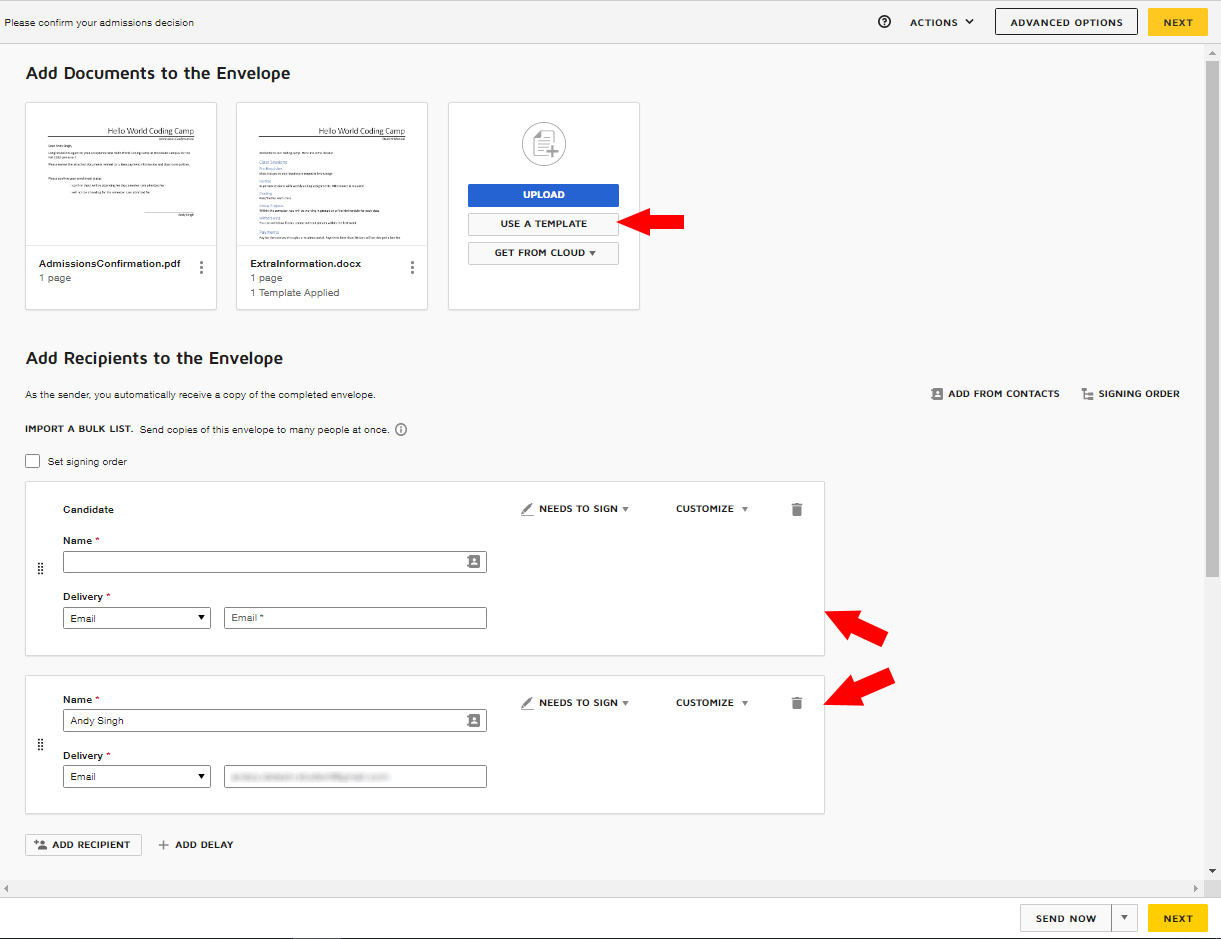 From the Trenches: Applying templates in Sender View