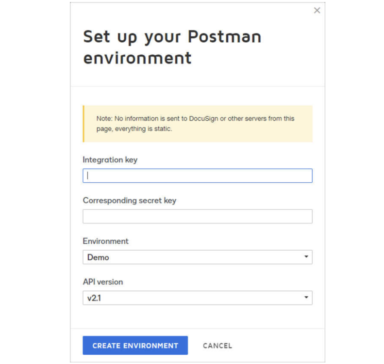 PostmanによるDocusign eSignature APIの呼び出し
